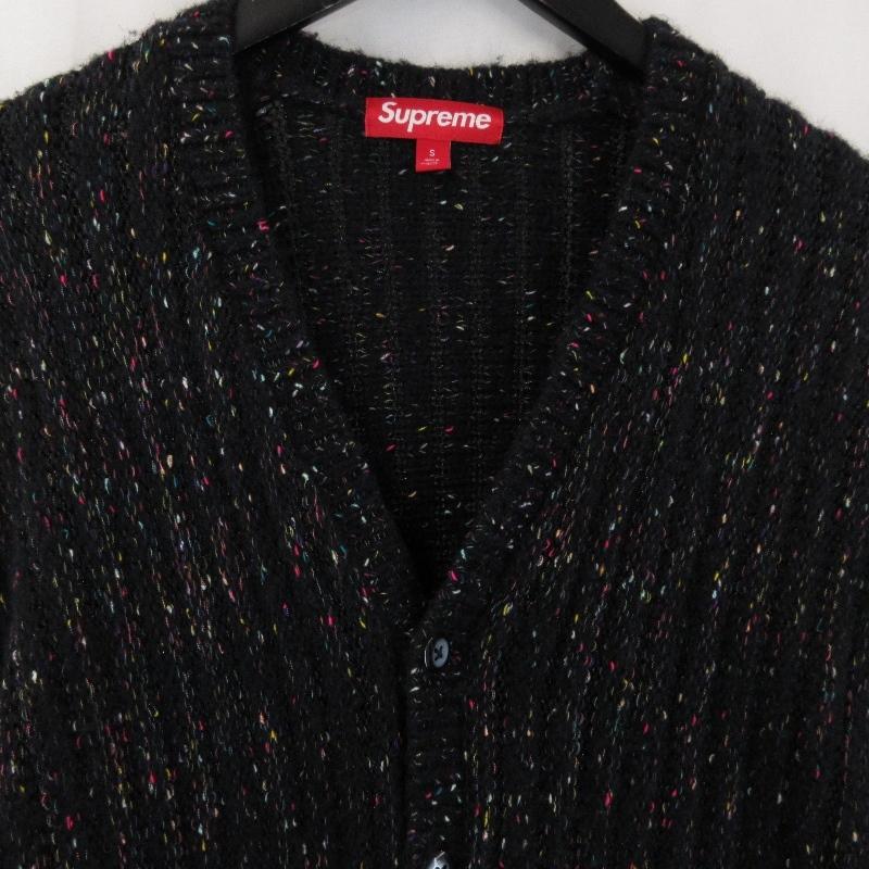 Supreme シュプリーム Confetti Cardigan 24SS カーディガン アクリル ブラック 黒 S 71009806 ...