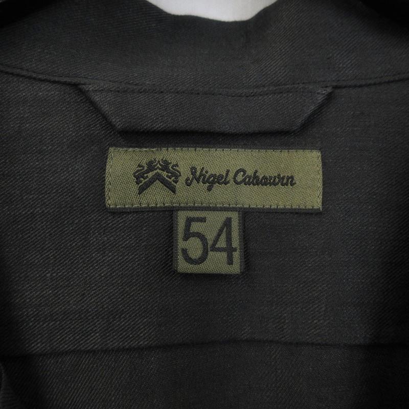 NIGEL CABOURN 未使用 Nigel Cabourn ナイジェルケーボン OPEN COLLAR SHIRT 8048-00 ...