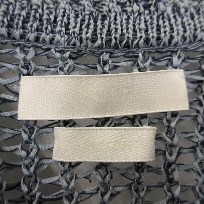 YOKE ヨーク ニット YK21SS0224S LARGE MESHED CREW NECK RIB YOKE ヨーク ニット YK21SS0224S LARGE MESHED CREW NECK RIB