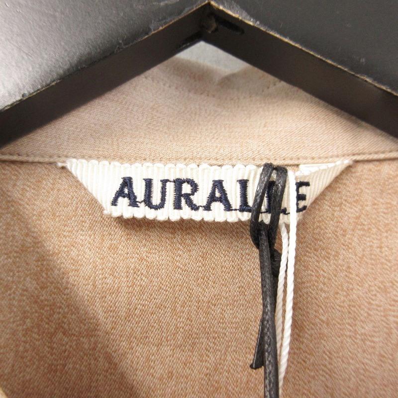 未使用 AURALEE オーラリー 長袖シャツ A23SS02TN WASHED FINX TWILL BIG SHIRT ミックスベージュ 3 タグ付き 71010336 : クラシック ...