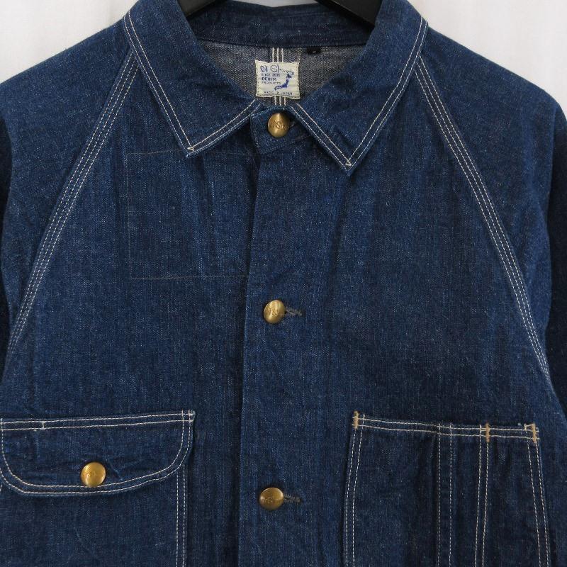 orSlow オアスロウ デニムカバーオール 1548690 1950 DENIM COVER ALL コットン 日本製 インディゴ 2 71010362 : クラシック - 通販 ...