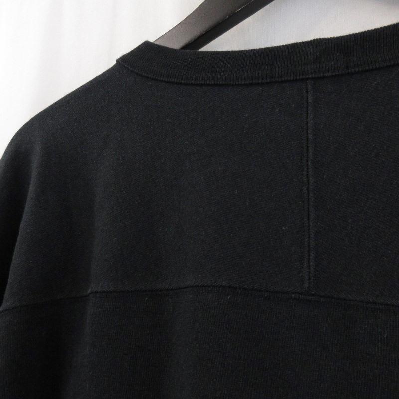 美品 comoli コモリ フットボールTシャツ Y03-05004 23AW 吊り天竺 9分袖 フェードブラック 3 タグ付き 71010709 : クラシック - 通販 - Yahoo ...