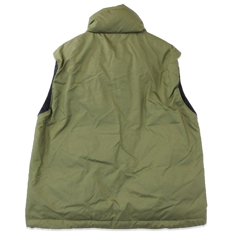 未使用 FIRST DOWN ファーストダウン ダウンベスト F342531 MULTI POCKET DOWN VEST DICROS MAURI RIP オリーブ M タグ付き ...