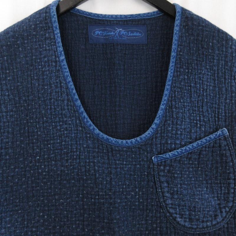 PORTER CLASSIC 美品 Porter Classic ポータークラシック プルオーバーベスト 刺し子 PC-059-2103 NEW SASHIKO PULLOVER VEST ...