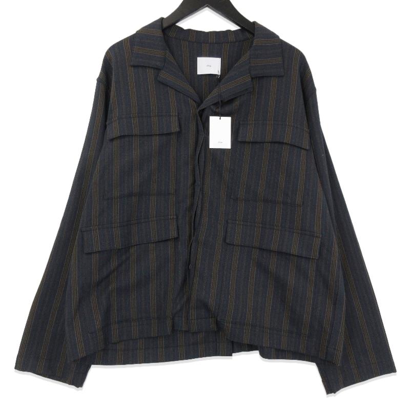未使用 ATHA アタ RUSTIC STRIPE FIELD JACKET A2101-T-06 ストライプ フィールド ジャケット ネイビー F タグ付き 71011211 : クラシック ...