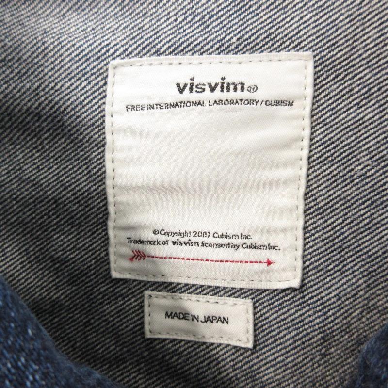 visvim ビズビム デニムジャケット 123205006003 23AW SS 101XX JKT DMGD MUD OD 2NDタイプ ダメージ加工 インディゴ 3 71011388 : ...