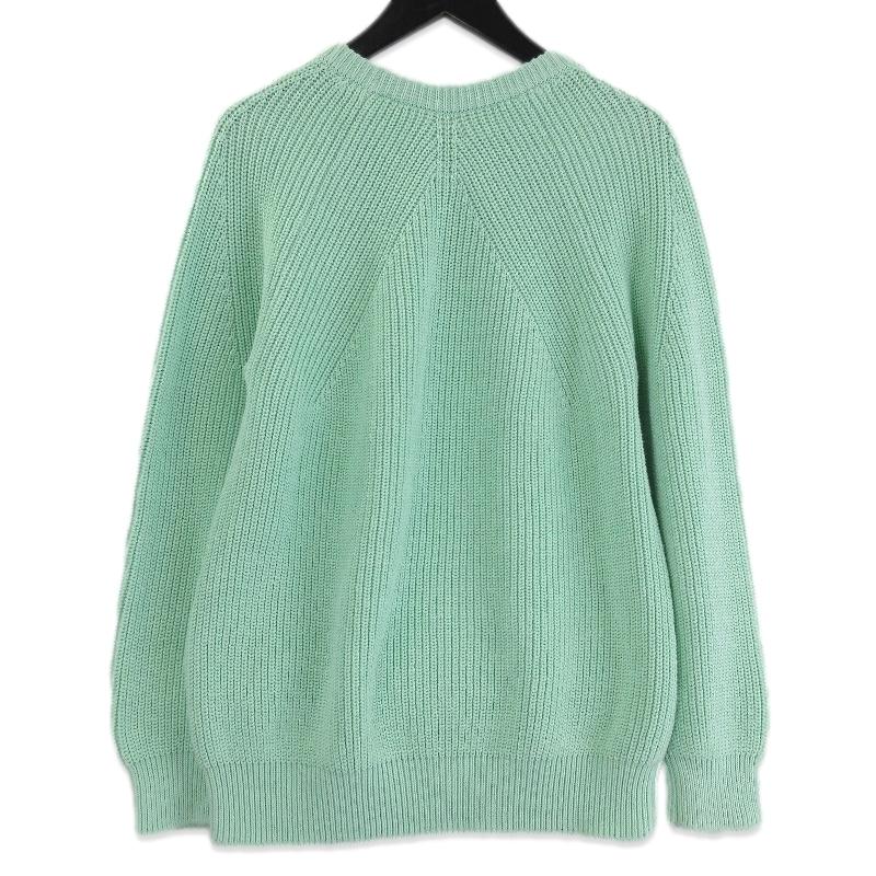 BATONER バトナ― クルーネックニット BN-22SM-001 COTTON SIGNATURE CREW NECK シグネチャー 日本製 LIME 1 71011611 : クラシック ...