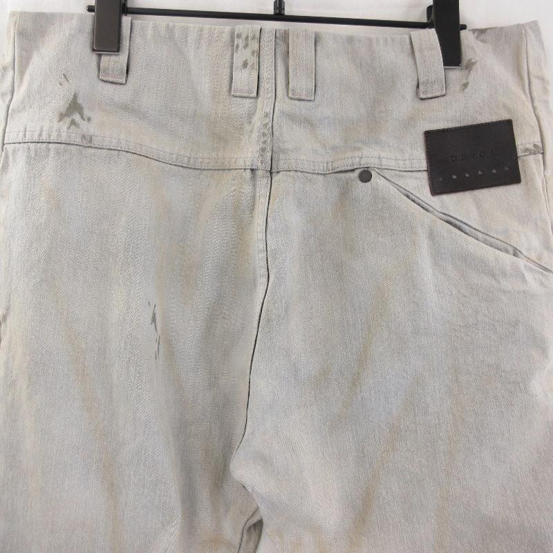 未使用 DEVOA デヴォア ブリーチド デニムパンツ PTJ-DHBCS Slim Pants Bleached Denim スリムパンツ グレー 3 71011918 : クラシック ...