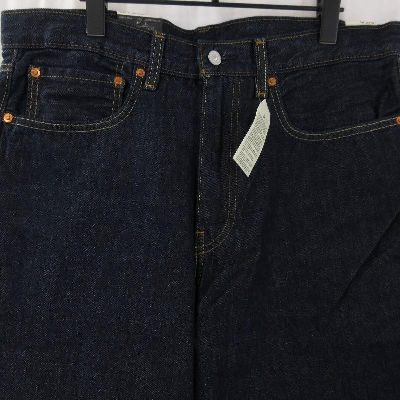未使用 Levis リーバイス ルーズストレート デニムパンツ 290370078 Lot568 ジップフライ インディゴ 34 ...