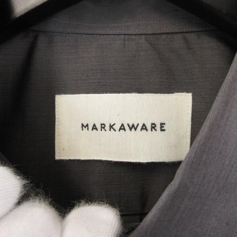 未使用 MARKAWARE マーカウェア オーガニックGIZA80/1タイプライター コンフォートフィットS/Sシャツ CHARCOAL 2 タグ付き 71012114 : クラシック ...