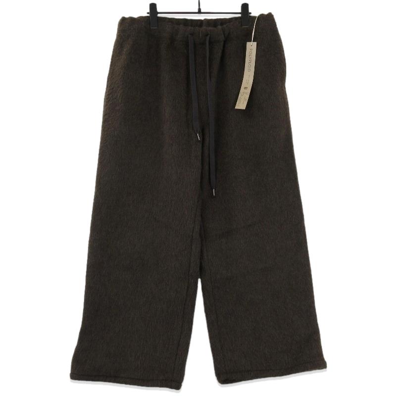未使用 POLYPLOID ポリプロイド OVER PANTS B B-3-004-022 オーバーパンツ イージーパンツ ウール ブラウン ...