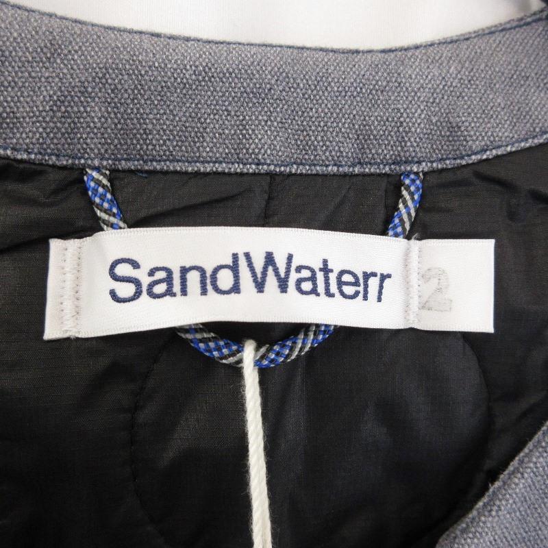 未使用 SandWaterr サンドウォーター ワークベスト SW-V0302 ORGANIZED WORK PUFF VEST CANVAS COTTON ネイビー 2 タグ付き ...