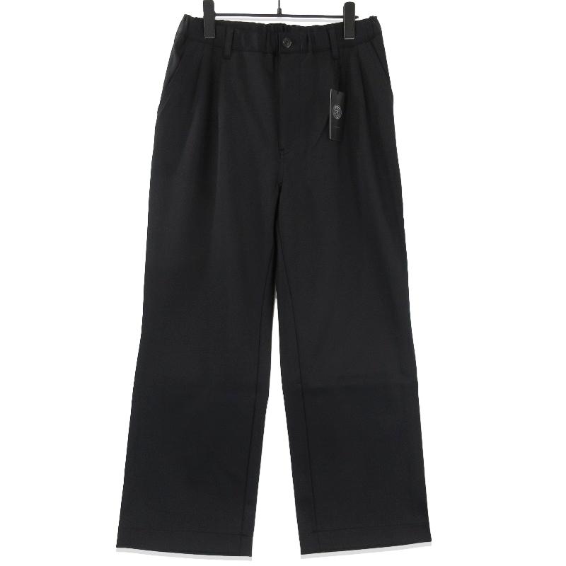 PORTER CLASSIC 未使用 Porter Classic ポータークラシック FRENCH JERSEY STRAIGHT PANTS PC-006-3340 フレンチ ブラック 黒 ...