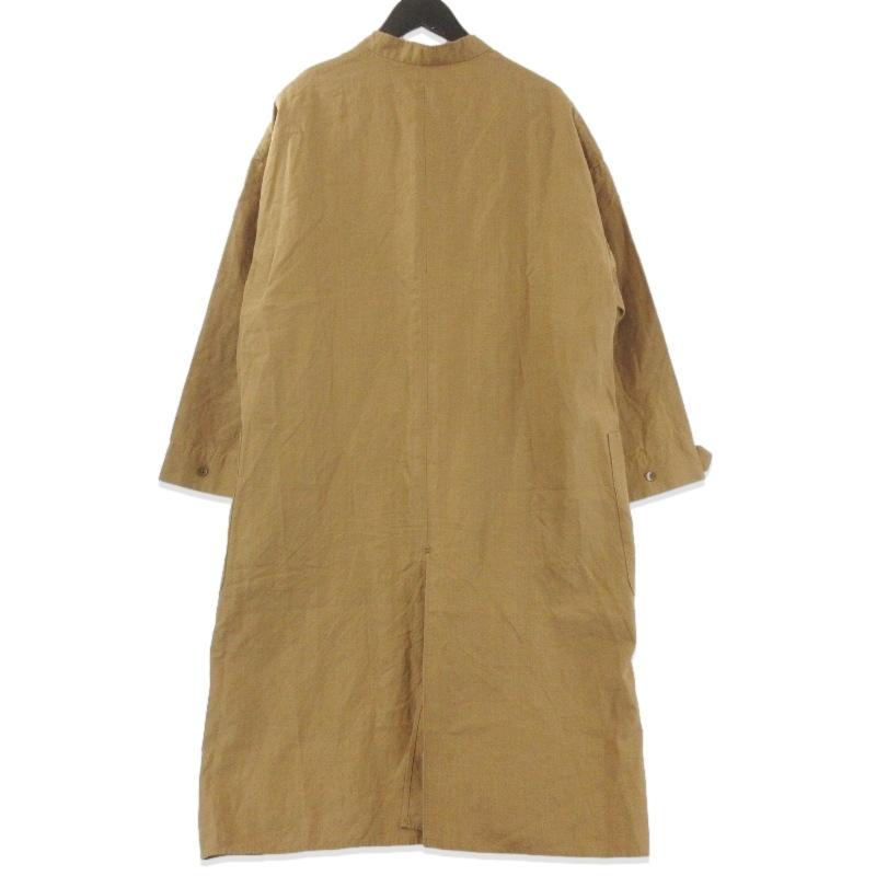 ATON エイトン LINEN WEATHER GOWN COAT CMAGBM0400 ガウンコート 日本製 麻 ブラウン 2 タグ付き 71013211 : クラシック - 通販 ...