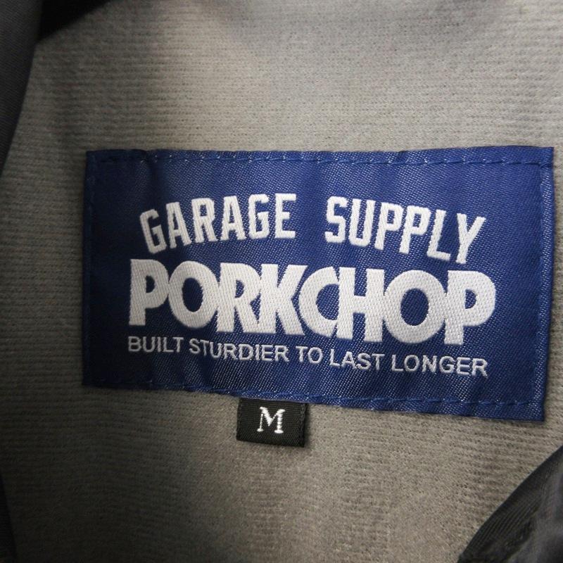 美品 PORKCHOP GARAGE SUPPLY ポークチョップ コーチジャケット MASA SCULP COACH JKT B ナイロンジャケット ブラック 黒 M 71013670 ...
