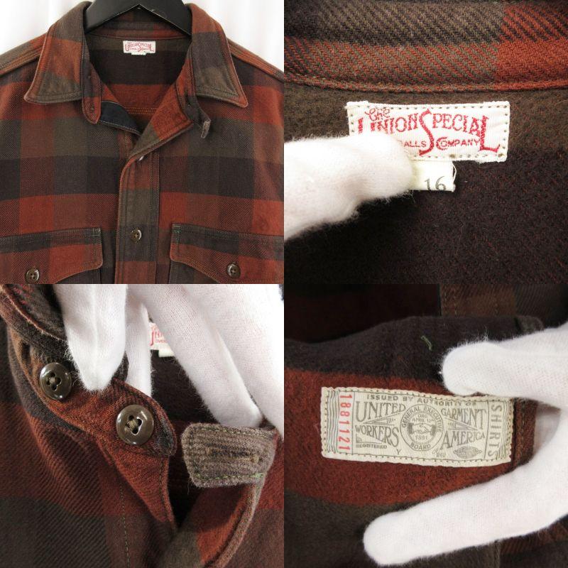 フリーホイーラーズ（FREEWHEELERS） 長袖ネルシャツ 2433006 Baldy Gus MECHANIC SHIRT チェック ...