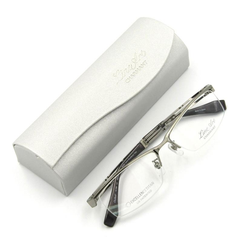 未使用 LineArt CHARMANT ラインアート シャルマン メガネフレーム XL1086 Forte ブロー LG/ライトグレー ...