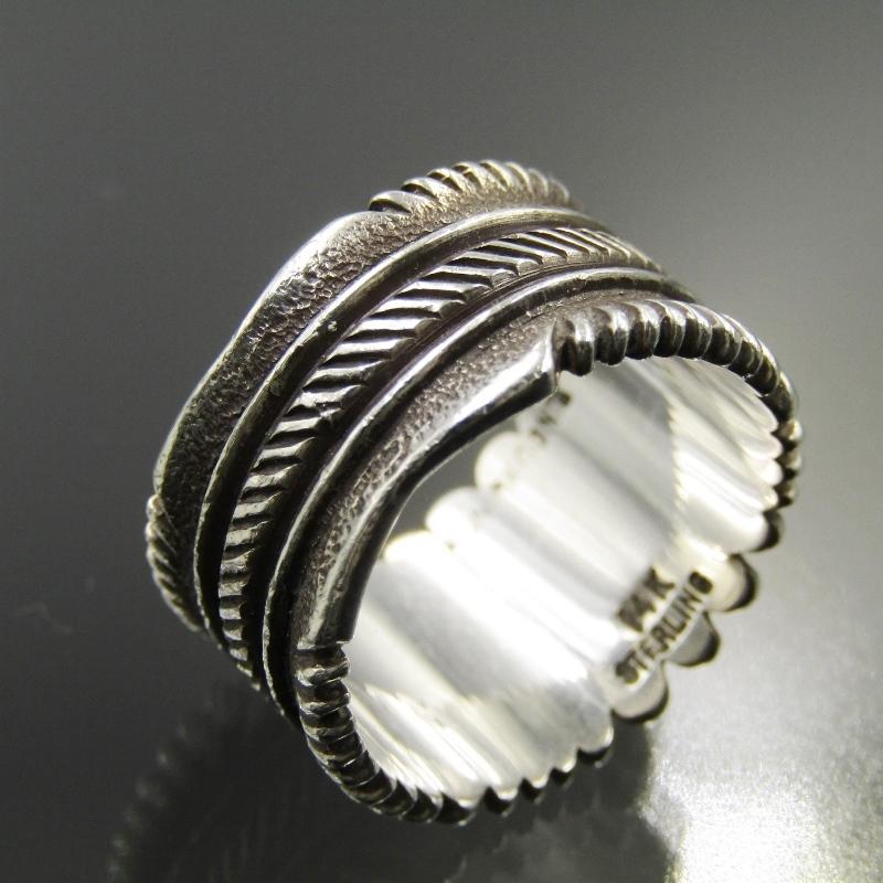 美品 Ron Bedonie ナバホ族 リング アポロ コンチョ 14K 美品 Ron Bedonie ナバホ族 リング アポロ コンチョ 14K
