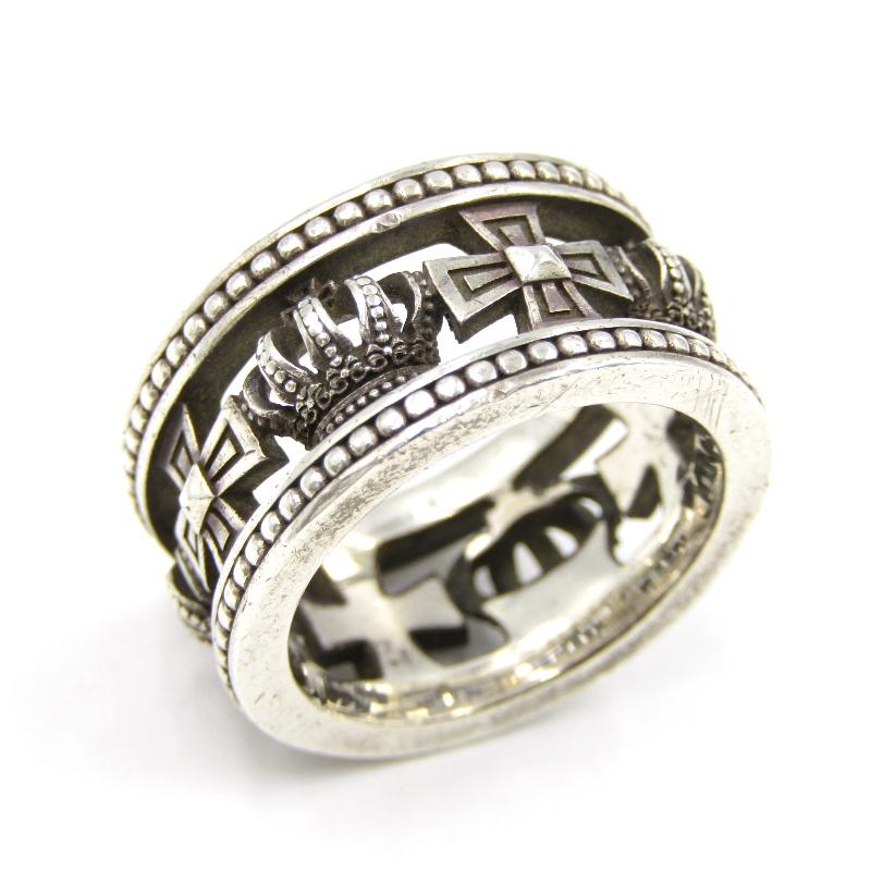 JUSTIN DAVIS ジャスティンデイビス リング SRJ175 MEDIEVAL WEDDING RING クラウン クロス MWB ...