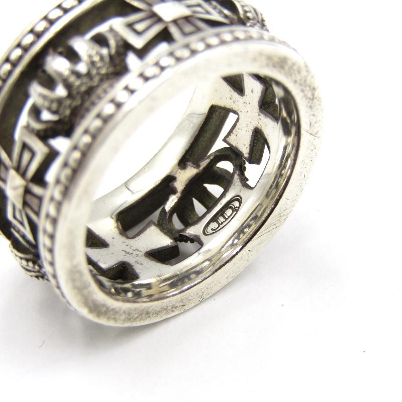 JUSTIN DAVIS ジャスティンデイビス リング SRJ175 MEDIEVAL WEDDING RING クラウン クロス MWB ...