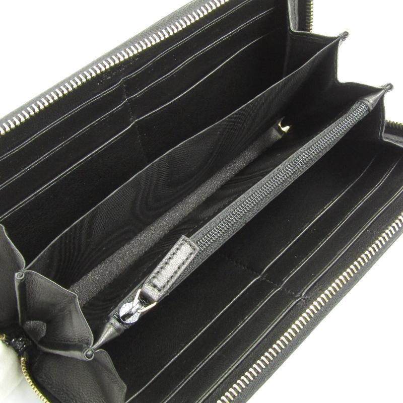 美品 YVES SAINT LAURENT イヴサンローラン 長財布 197191 AB8SP Yメール ラウンドファスナー パテント ...