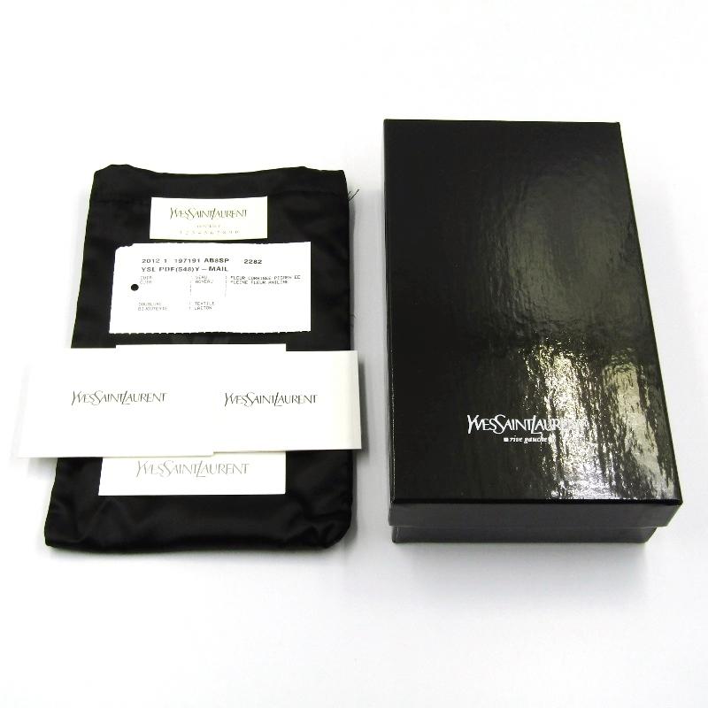 美品 YVES SAINT LAURENT イヴサンローラン 長財布 197191 AB8SP Yメール ラウンドファスナー パテント ...