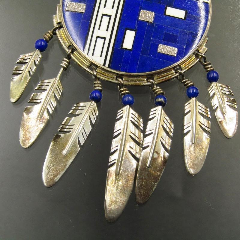 Ray Tracey ナバホ族 ネックレス ラピスラズリ インレイ 7連フェザー レイトレイシー 80005860 : クラシック - 通販 ...