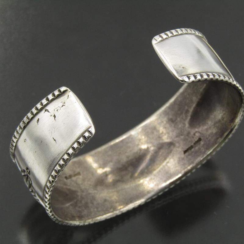 美品 Perry Shorty ナバホ族 バングル リポウズ ペリーショーティー Coin silver ブレスレット 80006243 ...