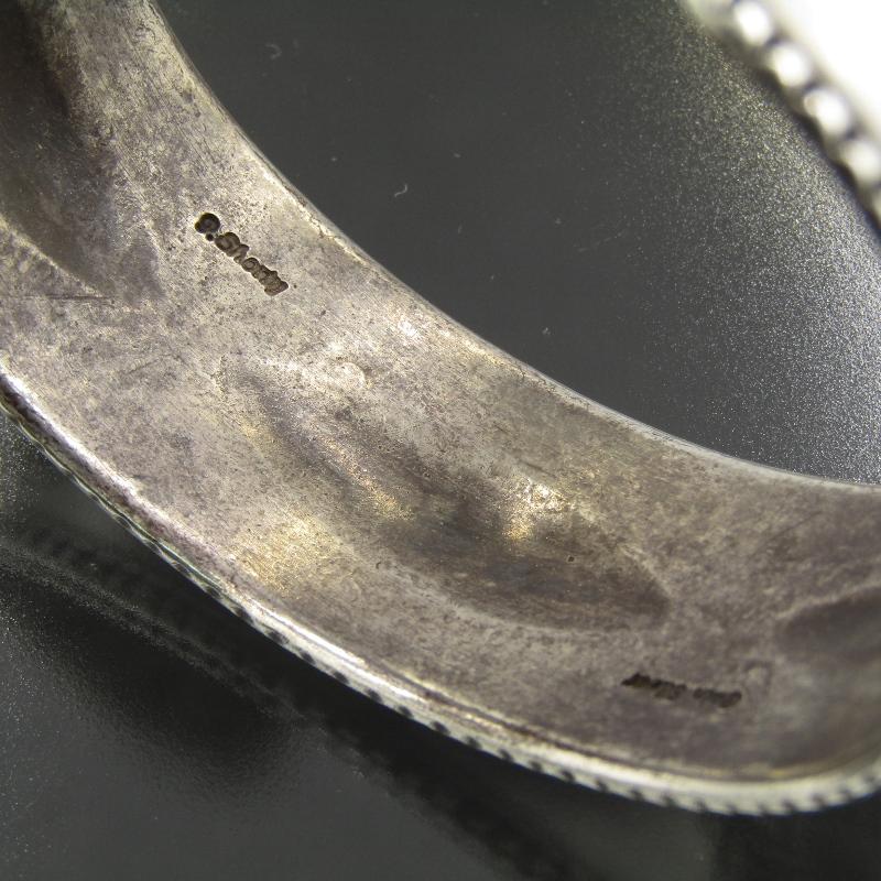 美品 Perry Shorty ナバホ族 バングル リポウズ ペリーショーティー Coin silver ブレスレット 80006243 ...