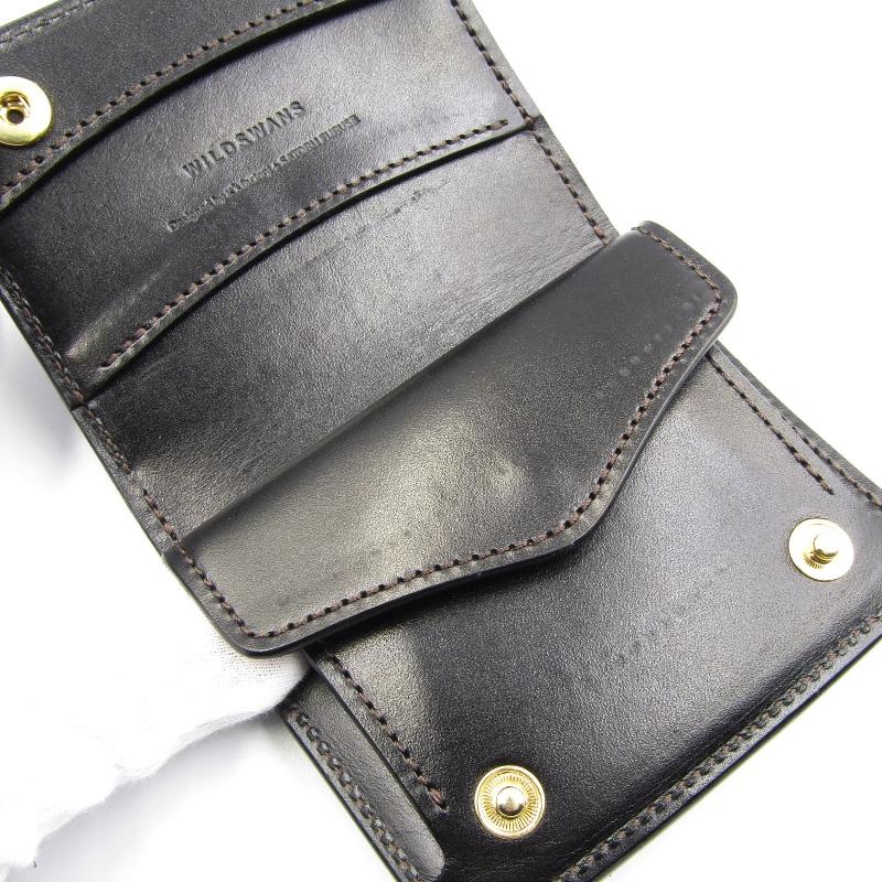 WILDSWANS ワイルドスワンズ ミニ財布 サドルプルアップ kf-003 walker ミニ財布 ベルギー マシュア社 日本製 ブラック 黒 80006984 : 80006984 ...