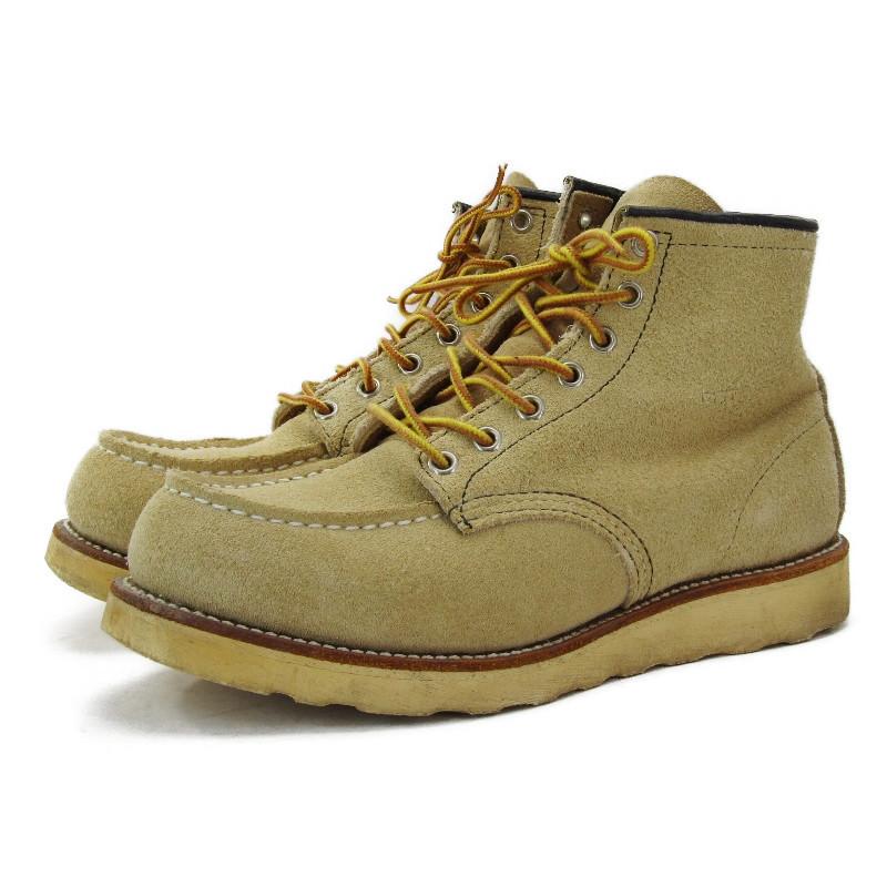 REDWING レッドウィング 8173 アイリッシュセッター スエード ワーク 05年製 タン ラフアウト US7.5E 25.5cm 箱付ブーツ 中古 81000224 :81000224 ...