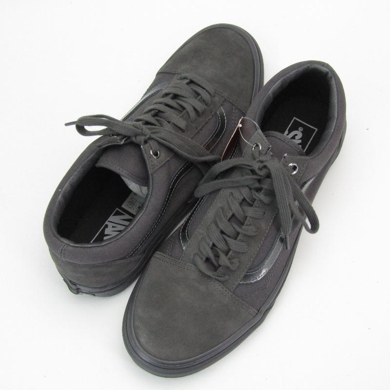 VANS 未使用 ヴァンズ OLD SKOOL VN0A38G1QKC MONO METALLIC GUNMETAL 28cm 箱付スニーカー ...