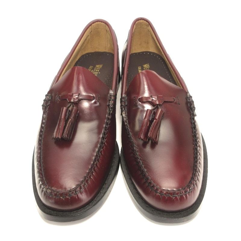 未使用 G.H. BASS WEEJUNS ジーエイチバス LARKIN MOC TASSEL BA11015 タッセルローファー WINE ...