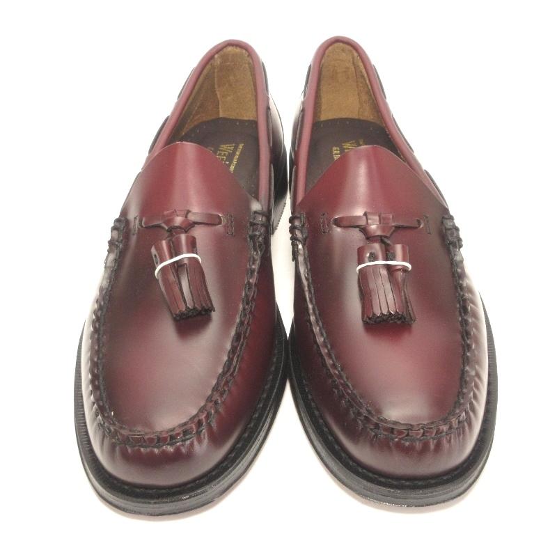 未使用 G.H. BASS WEEJUNS ジーエイチバス LARKIN MOC TASSEL BA11015 タッセルローファー WINE ...