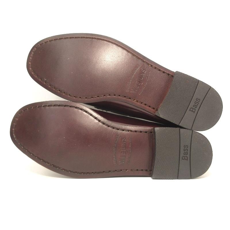 未使用 G.H. BASS WEEJUNS ジーエイチバス LARKIN MOC TASSEL BA11015 タッセルローファー WINE ...