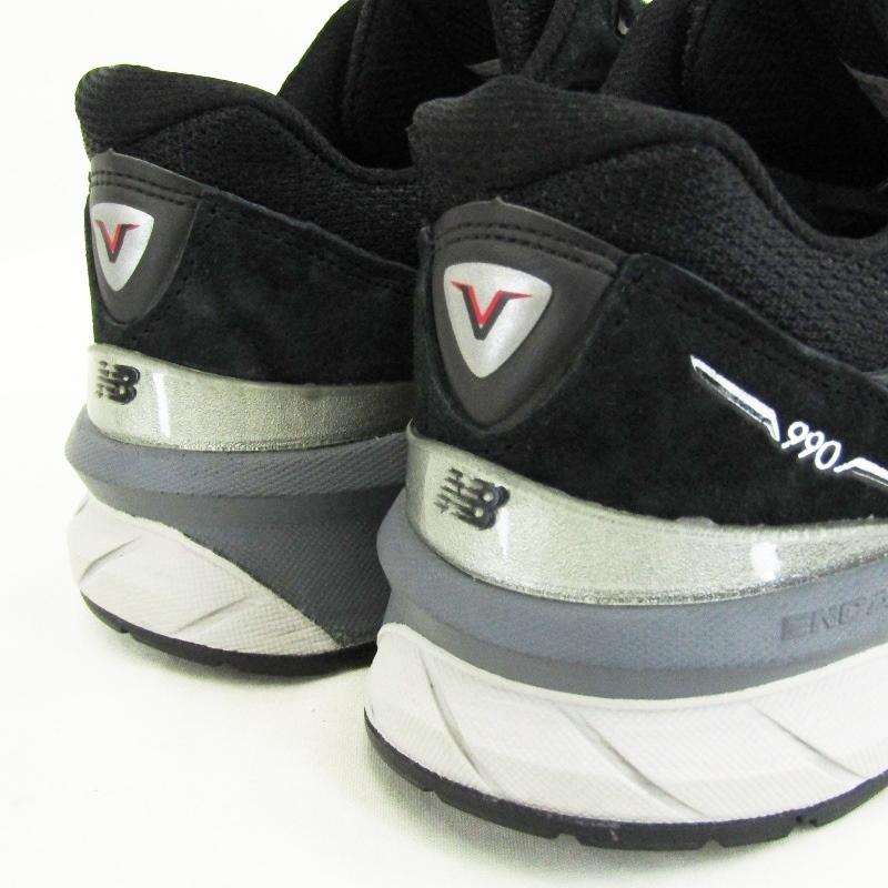 New Balance 良品 new balance ニューバランス 26.5cm M990BK5 USA製 ランニングシューズ 990v5 BLACK/SILVER 箱付 90003971 ...