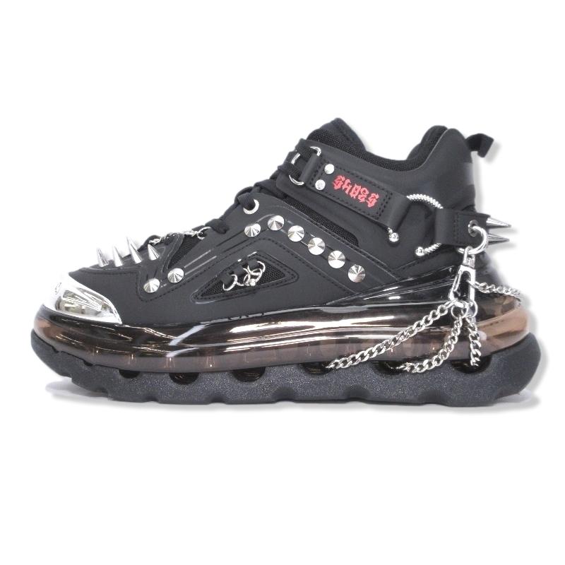 美品 SHOES 53045 シューズ53045 41 BUMP'AIR BLACK GOTHIC HIGH 美品 SHOES 53045 シューズ53045 41 BUMP'AIR BLACK GOTHIC HIGH