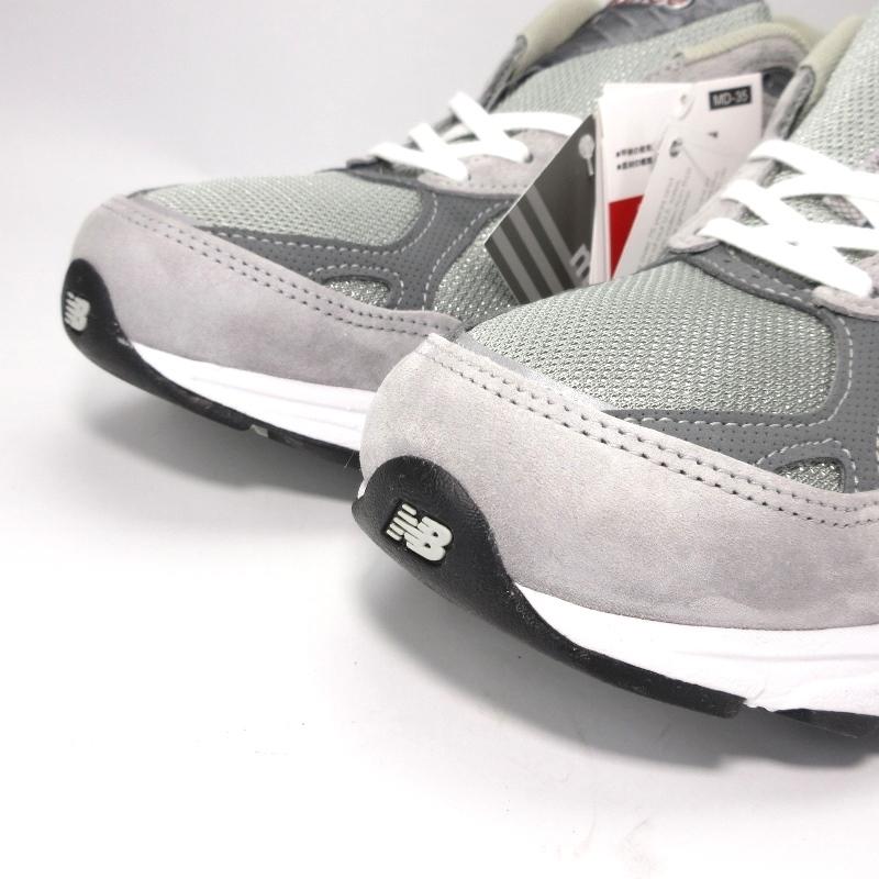 未使用 new balance ニューバランス 28cm M990GY3 USA製 990V3 復刻 ピッグスキンスウェード メッシュ ...