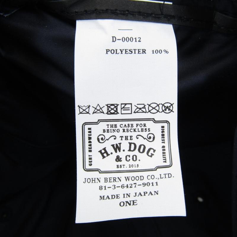 未使用 THE H.W. DOG&CO. ドッグアンドコー UNION CAP D-00012 ゴルフキャップ ユニオンキャップ D刺繍 ...