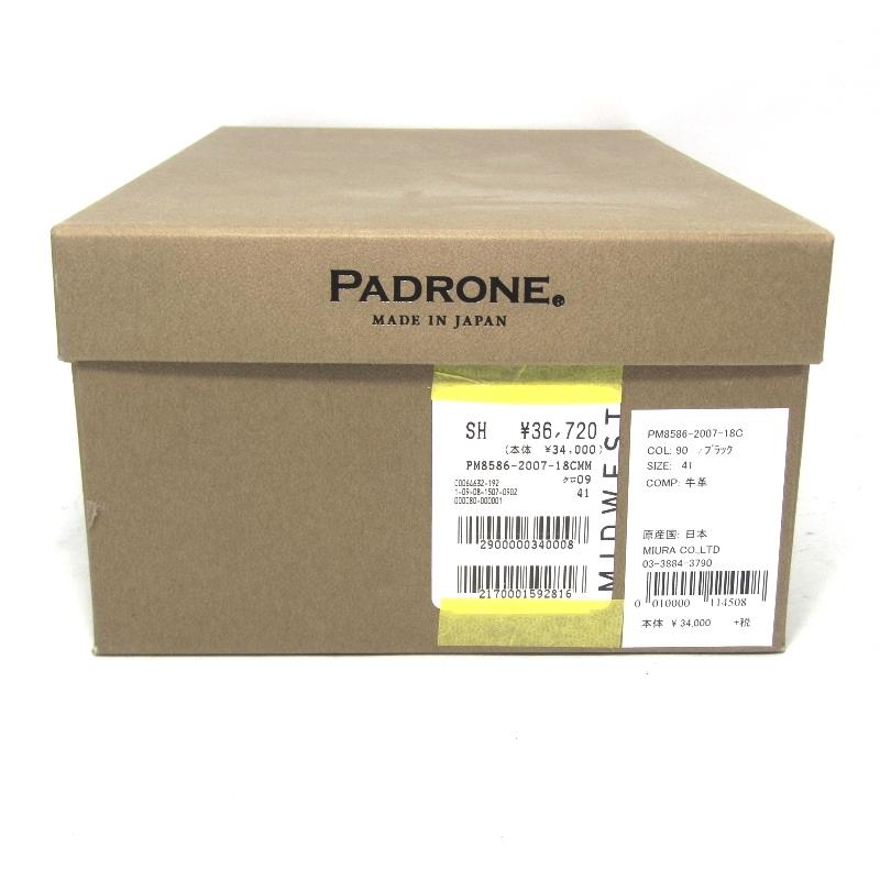 PADRONE × MIDWEST パドローネ 41 プレーントゥ ベビーカーフ ダービー クレープソール 別注 日本製 BLACK 90005008 : クラシック - 通販 - Yahoo ...