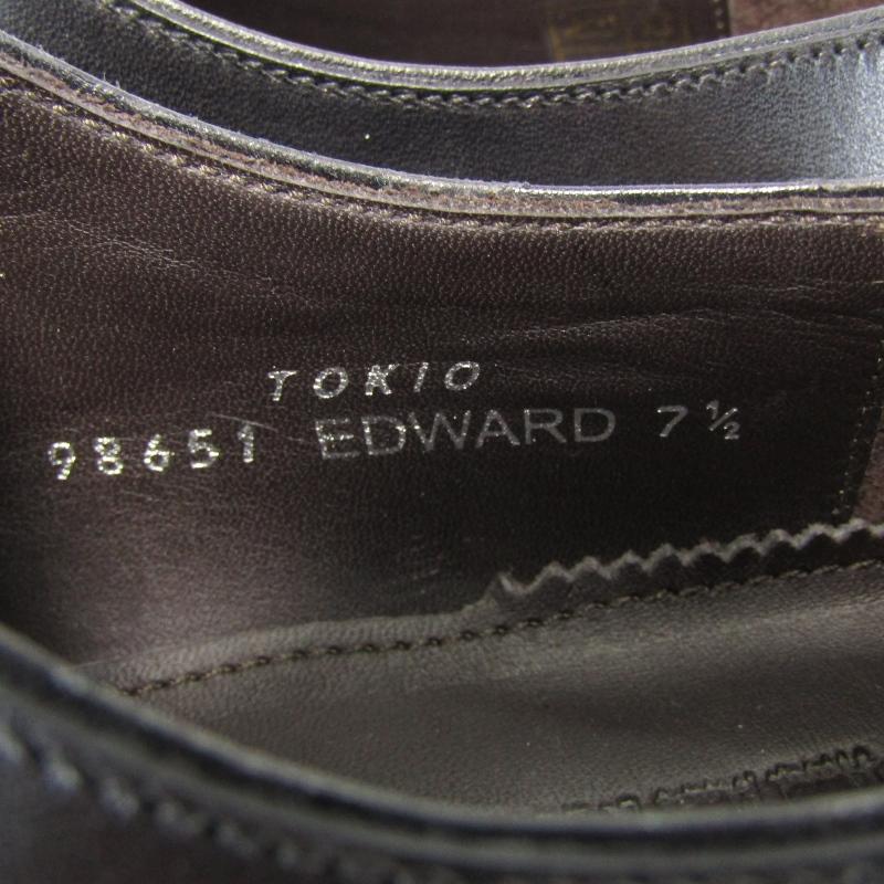 JALAN SRIWIJAYA 美品 Jalan Sriwijaya ジャランスリワヤ UK7.5 プレーントゥ 98651 カーフ TOKIO 外羽根 ダイナイトソール ブラック ...