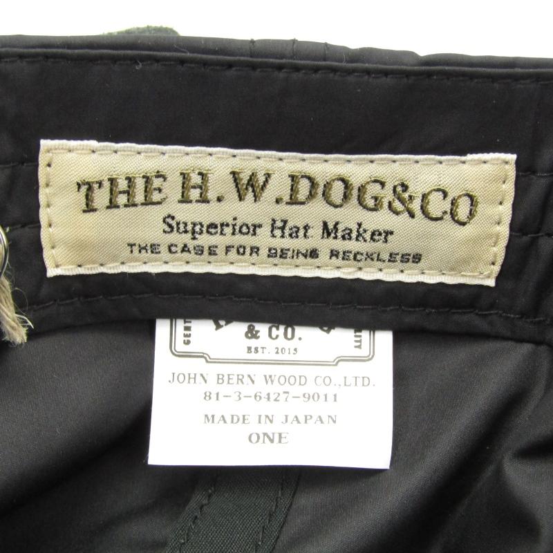 未使用 THE H.W. DOG&CO. ドッグアンドコー UNION CAP D-00012 ゴルフキャップ ユニオンキャップ ブラック 黒 ...