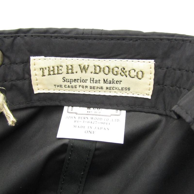 未使用 THE H.W. DOG&CO. ドッグアンドコー UNION CAP D-00012 ゴルフキャップ ユニオンキャップ ブラック 黒 ...
