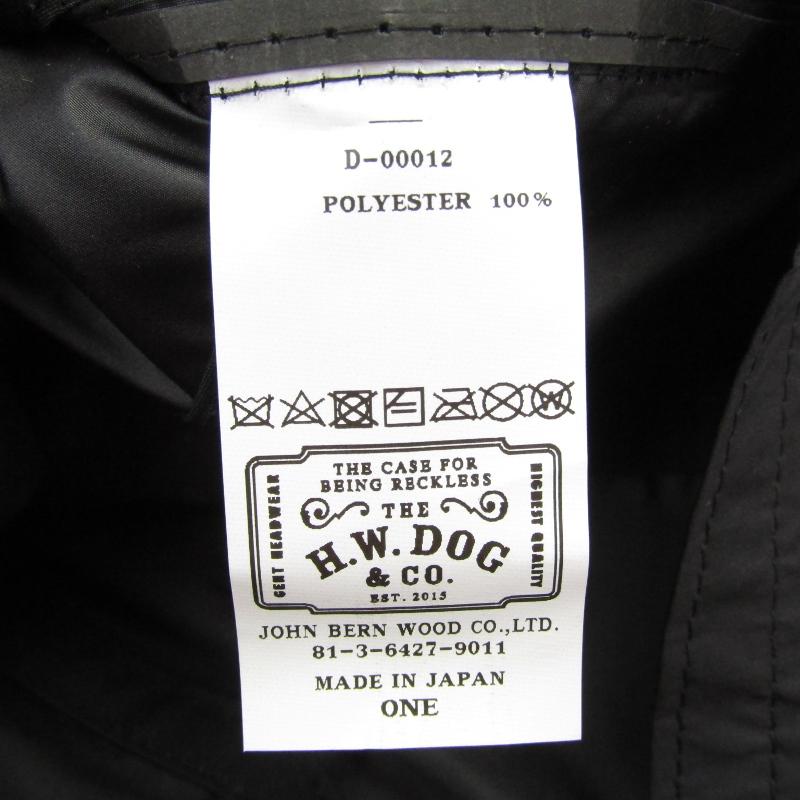 未使用 THE H.W. DOG&CO. ドッグアンドコー UNION CAP D-00012 ゴルフキャップ ユニオンキャップ ブラック 黒 ...