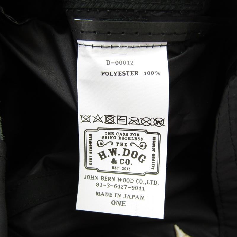 未使用 THE H.W. DOG&CO. ドッグアンドコー UNION CAP D-00012 ゴルフキャップ ユニオンキャップ ブラック 黒 ...