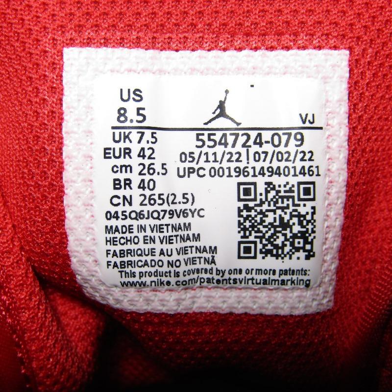 NIKE 未使用 ナイキ 26.5cm AIR JORDAN 1 MID 554724-079 エアジョーダン ミッド BLACK/FIRE ...