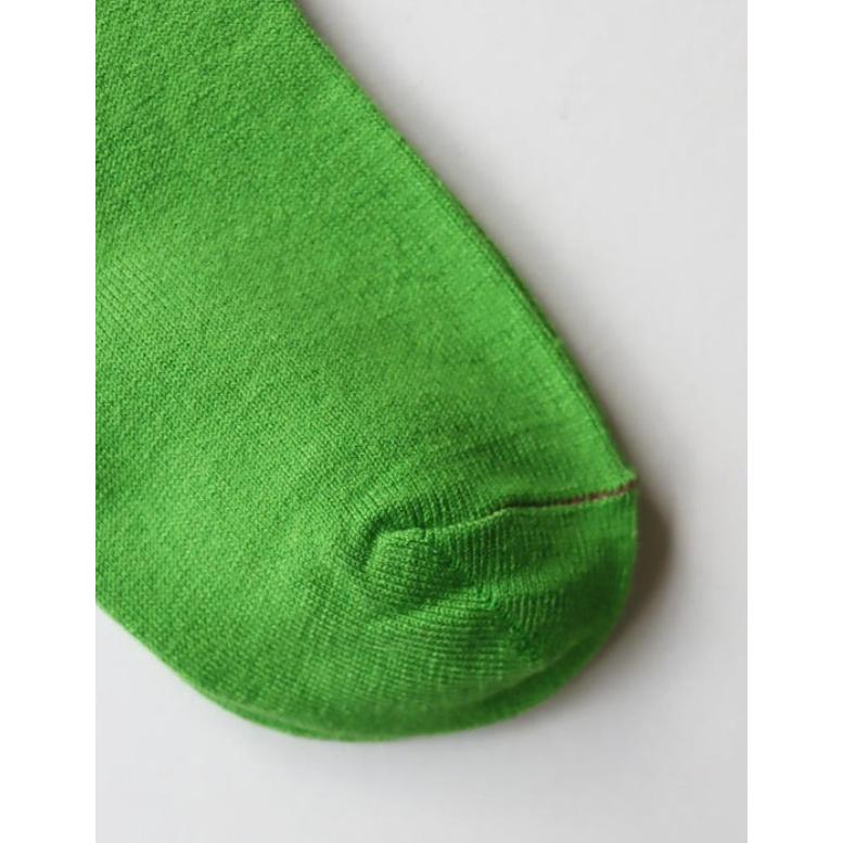 TAWARA（たわら） ちょびっとウールベタ編みクルーソックス ゴルフグリーン 黄緑 ネオン 靴下 レディース あったか プチギフト 無地 : セレクトショップ クラシカ - 通販 ...