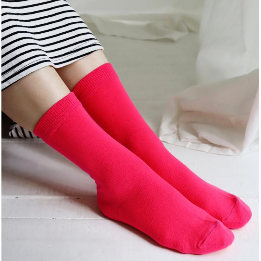 TAWARA（たわら） ちょびっとウールベタ編みクルーソックス ゴルフグリーン 黄緑 ネオン 靴下 レディース あったか プチギフト 無地 : セレクトショップ クラシカ - 通販 ...