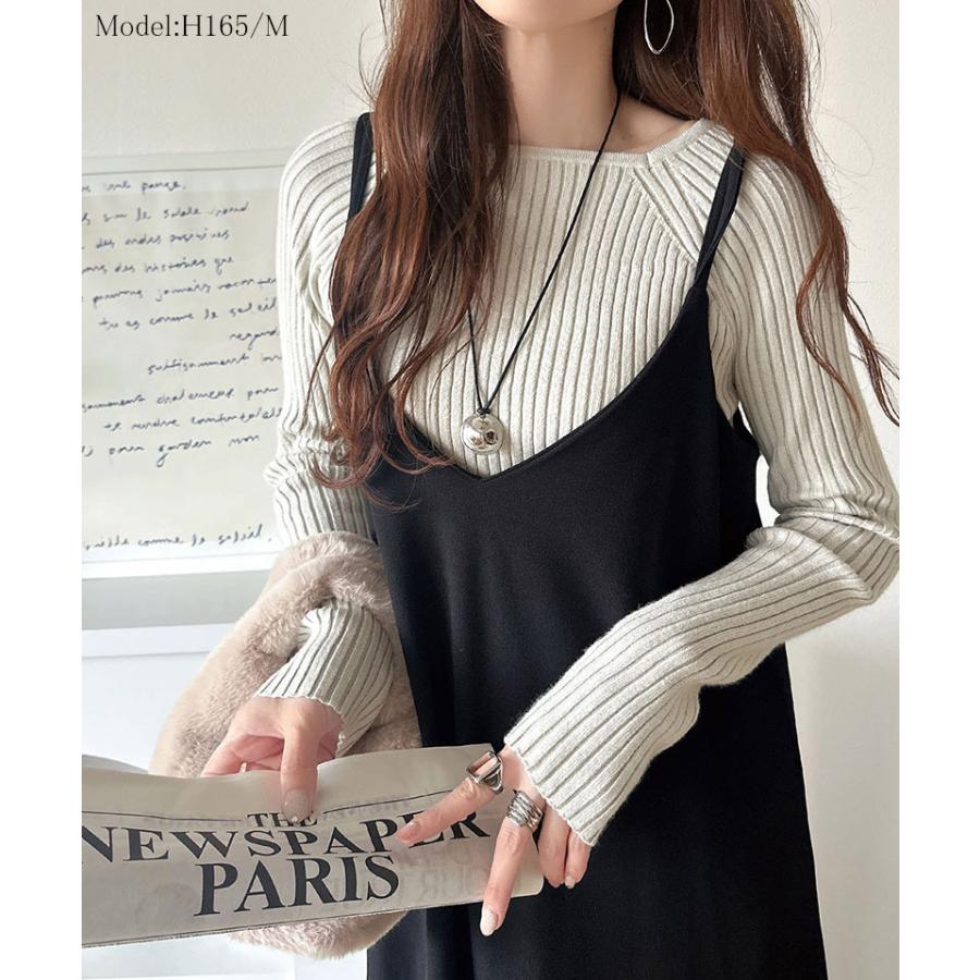 classicalelf 【 クラシカルエルフ classical elf 】 トップス カットソー レディース スクエアネック プレーティングリブ ニットプルオーバー 大人 上品 ...