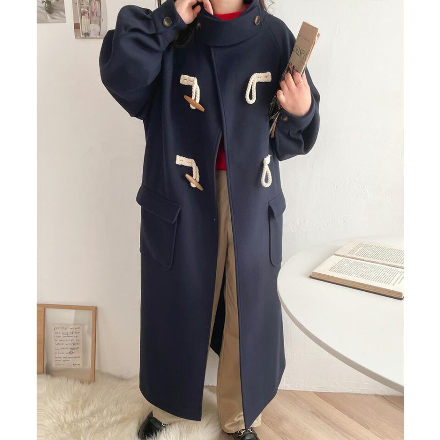 classicalelf 《javaジャバ コラボ》コート ジャケット レディース アウター ボリュームスリーブ トグルボタン ロング丈 ダッフルコート ラグラン 防寒 : Classical ...